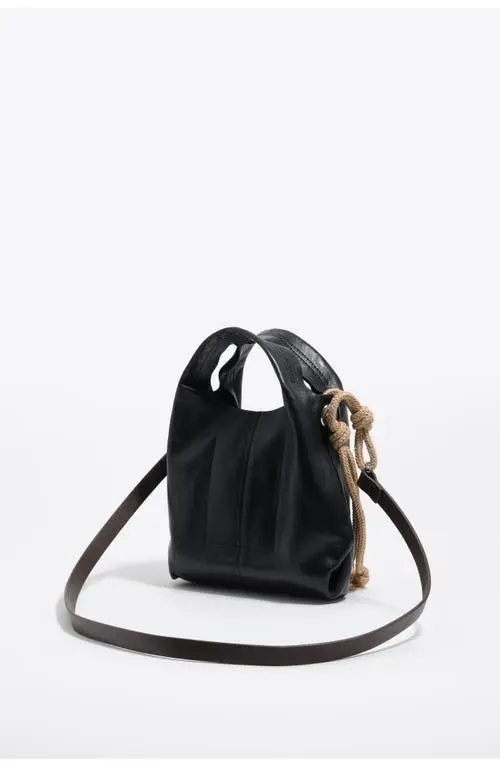 Bimba Y Lola Leather Mini Paper Bag