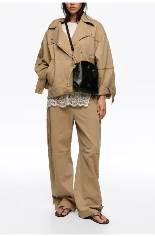 Bimba Y Lola Leather Mini Paper Bag