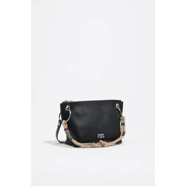 Bimba Y Lola Trapezium Leather Bag - Black