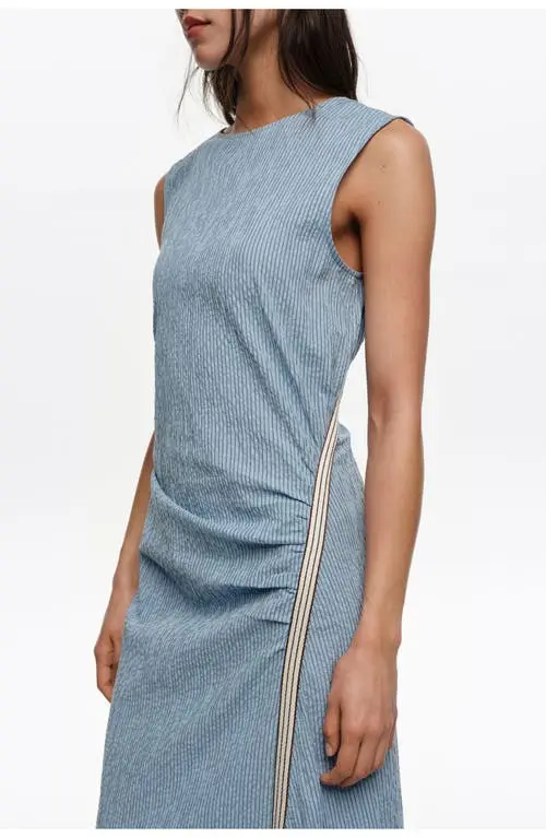 Bimba Y Lola Sleeveless Maxi Dress With Diagonal Strap Detail