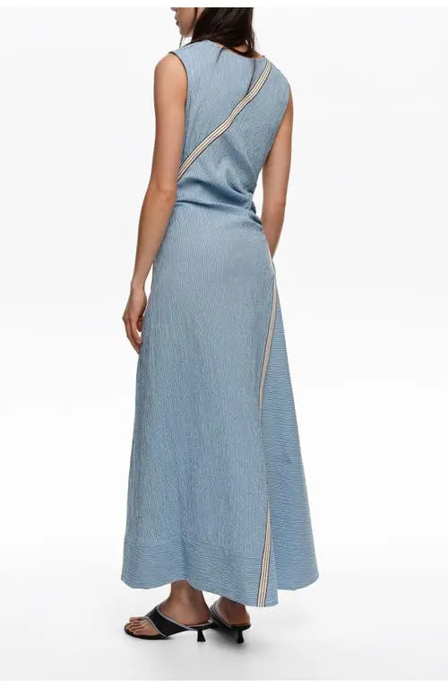Bimba Y Lola Sleeveless Maxi Dress With Diagonal Strap Detail