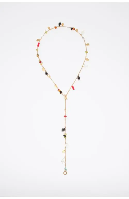 Bimba Y Lola Stone And Shell Necklace - Gold