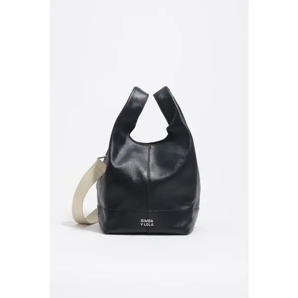 Bimba Y Lola Leather Tote Bag - Petrol