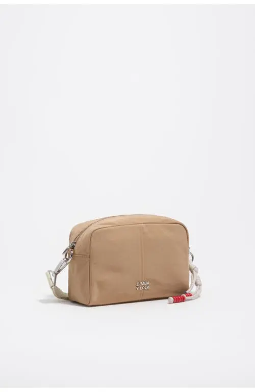 Bimba Y Lola Nylon Crossbody Bag Ss26 - Camel