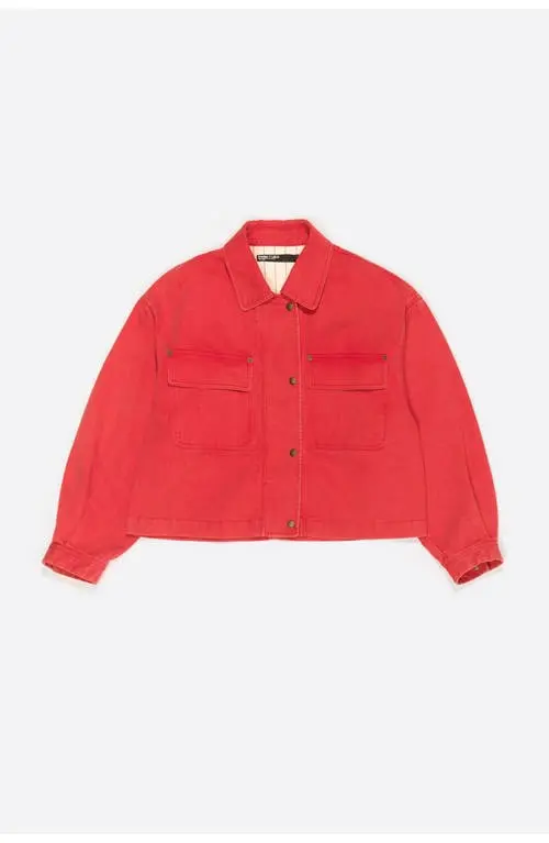 Bimba Y Lola Short Cropped Cotton Jacket