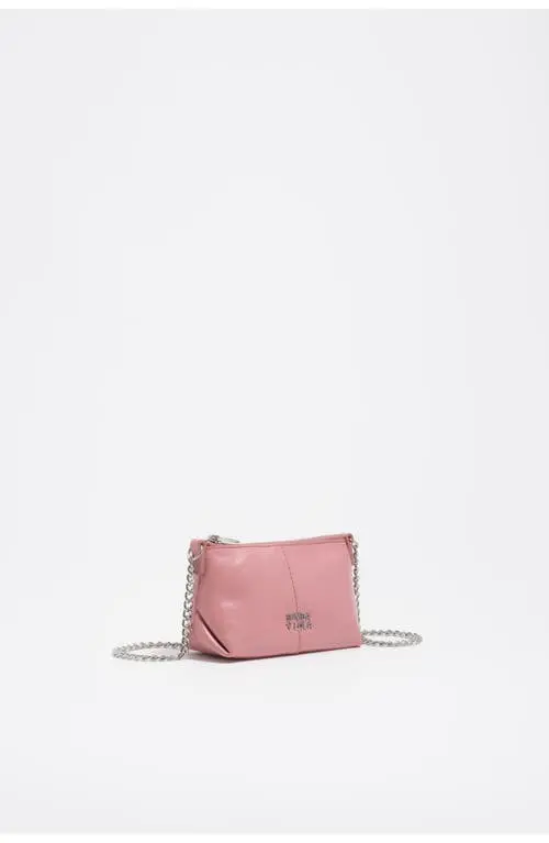 Bimba Y Lola Micro Leather Crossbody Bag - Pink