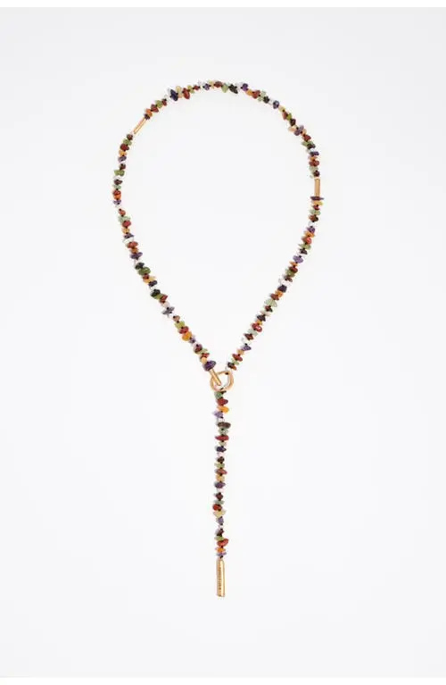 Bimba Y Lola Matte Stones Necklace - Burnt Orange