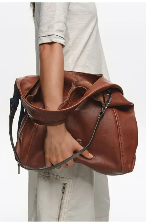 Bimba Y Lola Large Leather Bag - Black