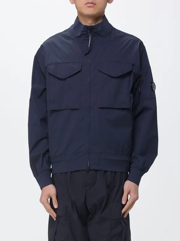 C.P. COMPANY Pro-tek Bomber Lens Jacket - Blue