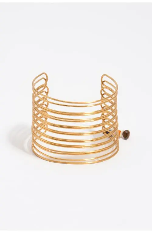 Bimba Y Lola Textured Band Cuff Bracelet