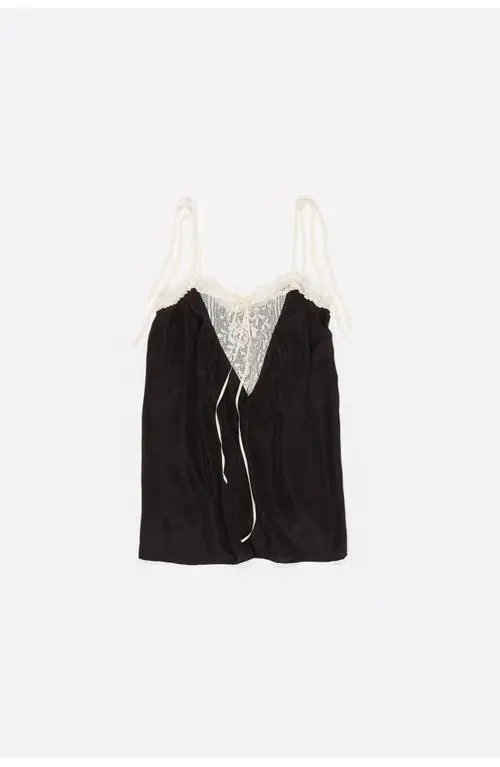 Bimba Y Lola Silk-blend Lace Vest