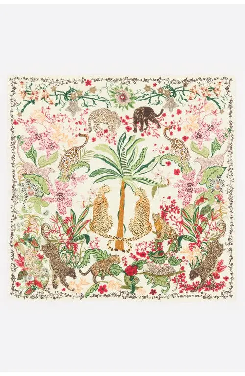 Bimba Y Lola Jungle Shawl - Ivory
