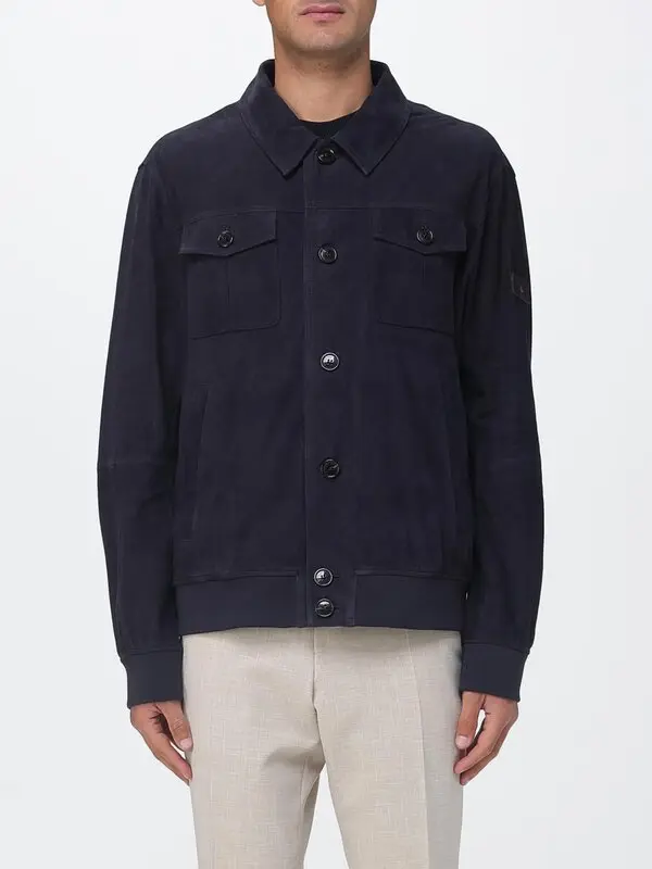 Peuterey Suede Shirt Jacket - Blue