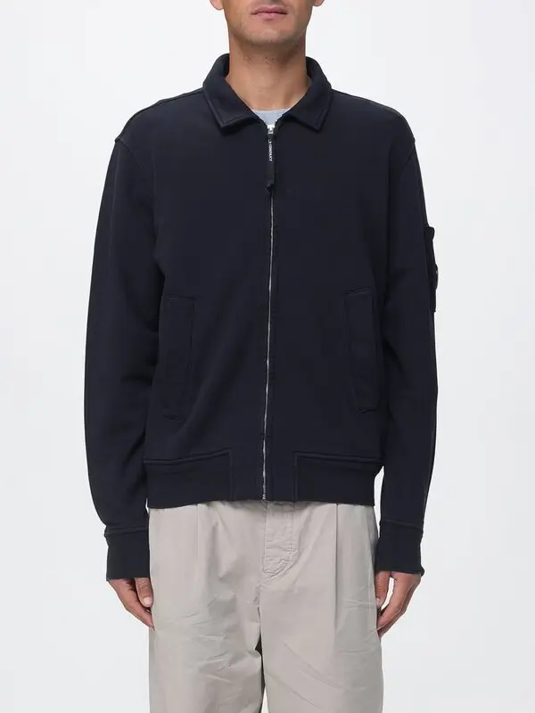 C.P. COMPANY Full Zip Sweatshirt - Blue