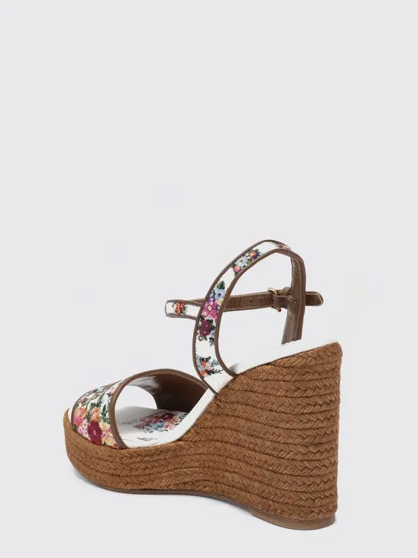 Dolce & Gabbana Floral Wedge Sandals - Multicolor