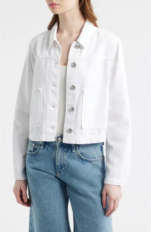 Rag & Bone Adrianna Denim Trucker Jacket - White