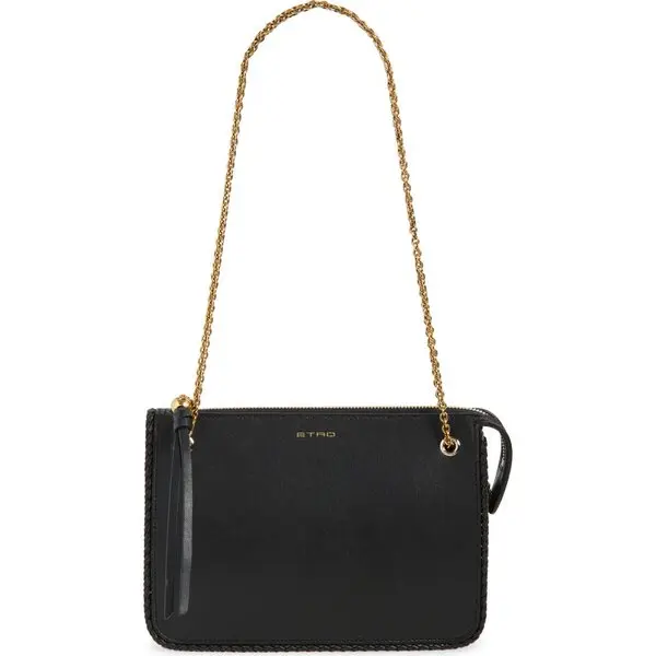 Etro Leather Crossbody Bag - Uni Black
