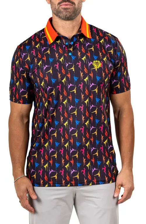 MACEOO Martyr Print Golf Polo