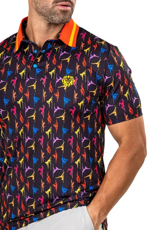 MACEOO Martyr Print Golf Polo