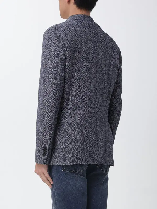MANUEL RITZ Double-breasted Blazer - Blue