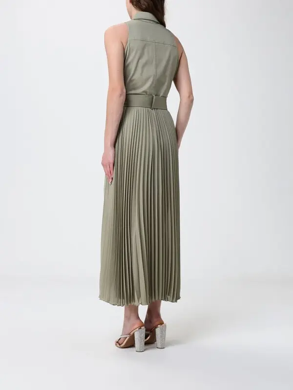 Liu Jo Pleated Gabardine Shirtdress