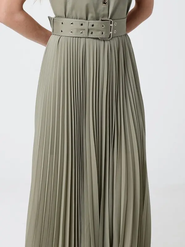 Liu Jo Pleated Gabardine Shirtdress