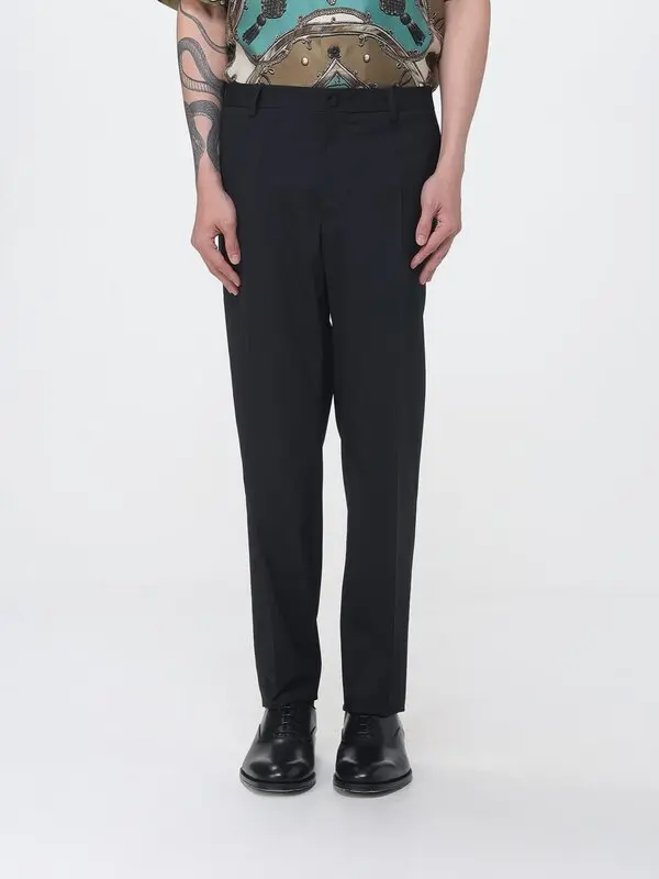 Dolce & Gabbana Wool Blend Tailored Trousers - Black
