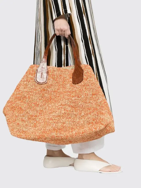 IBELIV Rio Raffia Tote Bag - Red