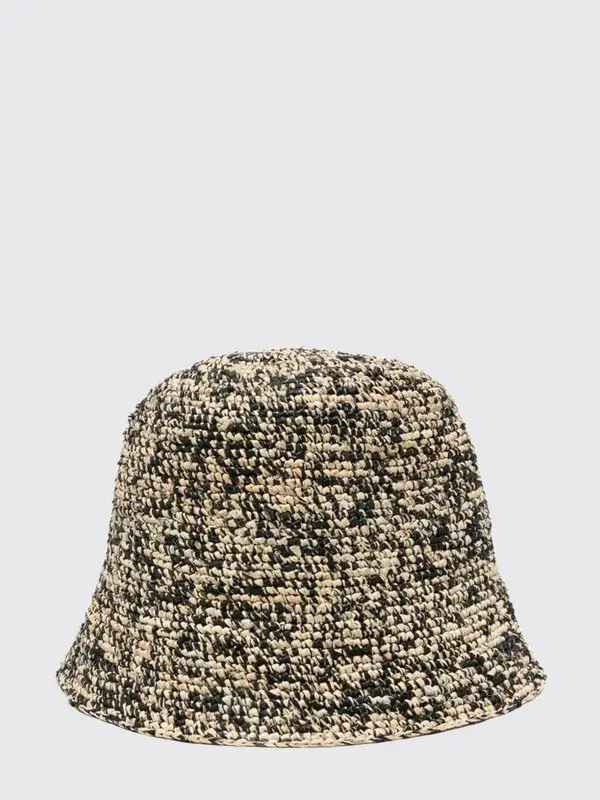 IBELIV Andao Crocheted Raffia Bucket Hat