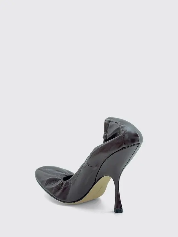 Phoebe Philo Pucker Leather Pumps - Red