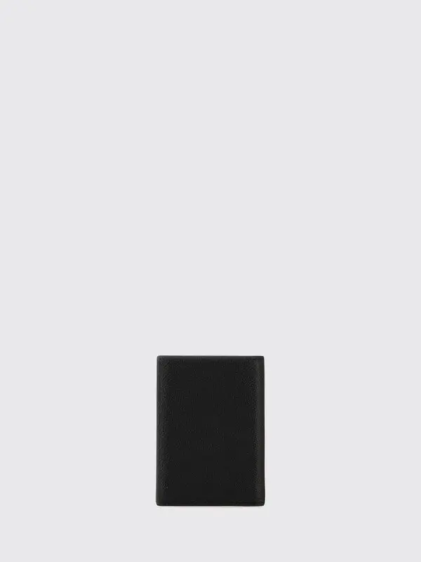 Valentino Garavani Vlogo Signature Grained Leather Wallet - Black