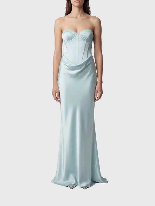 ROTATE BY BIRGER CHRISTENSEN Strapless Maxi Dress - Sky Blue