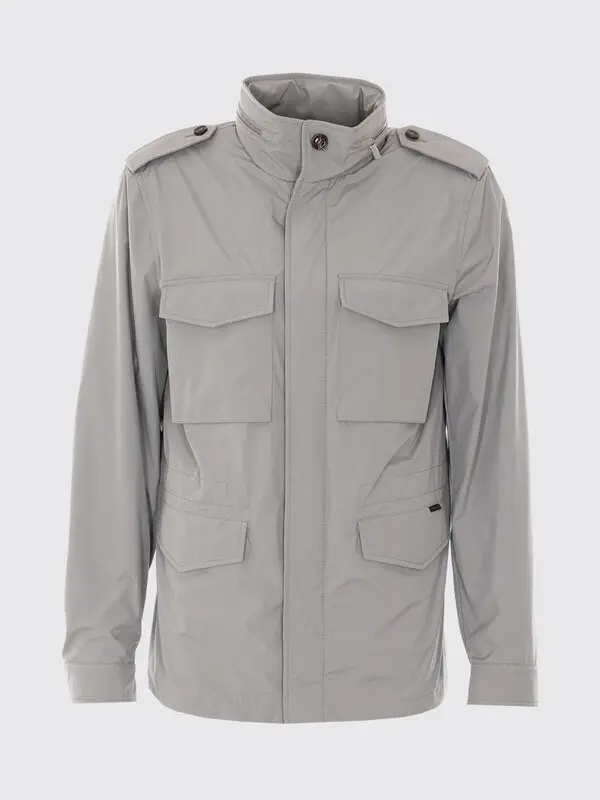 MOORER Polyester Parka With High Collar And Epaulettes