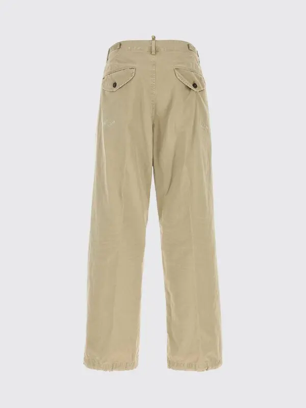 Dsquared2 Tailored Wide Leg Pants - Sand