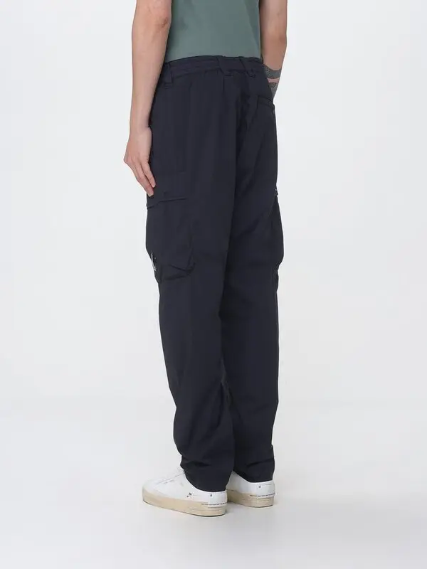 C.P. COMPANY Stretch Cotton Blend Cargo Trousers - Blue