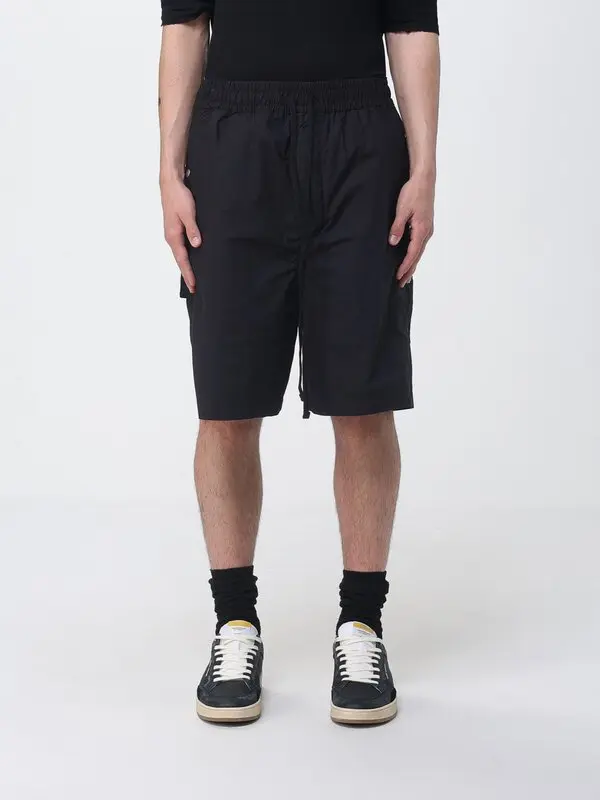 THOM KROM Stretch Cotton Drawstring Shorts - Black
