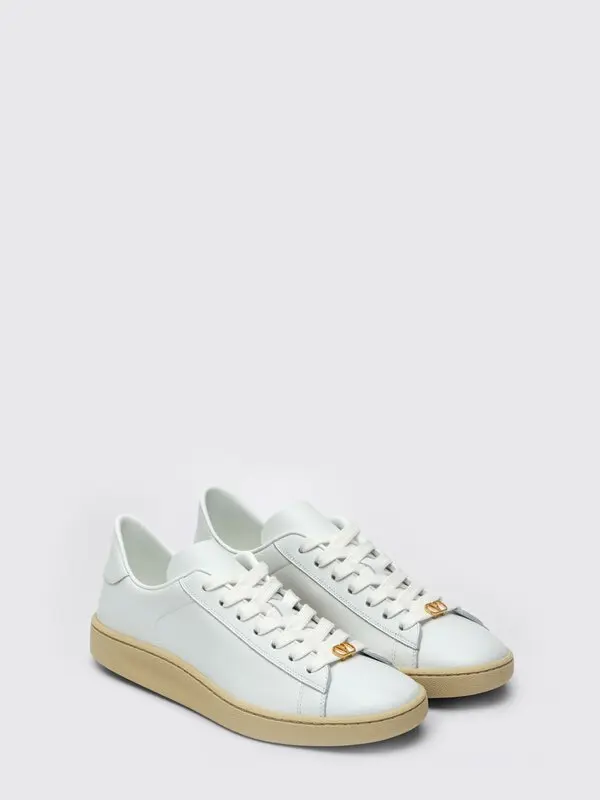 Valentino Garavani Leather Royco Low Top Sneakers - White