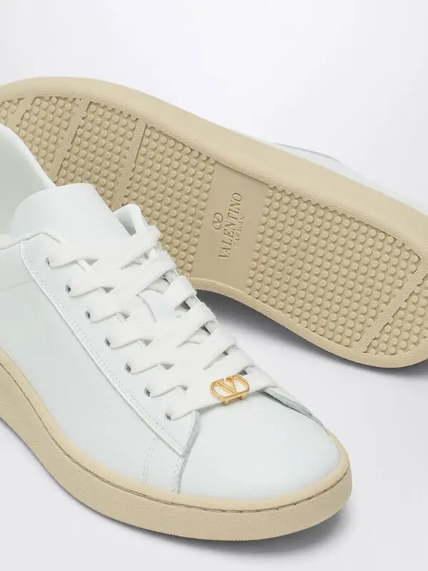 Valentino Garavani Leather Royco Low Top Sneakers - White