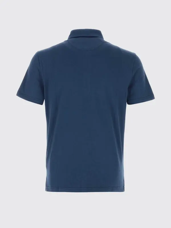 Fedeli Basic Cotton Polo Shirt - Blue