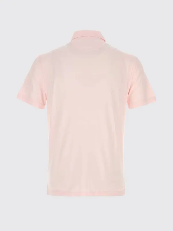 Fedeli Basic Cotton Polo Shirt - Pink