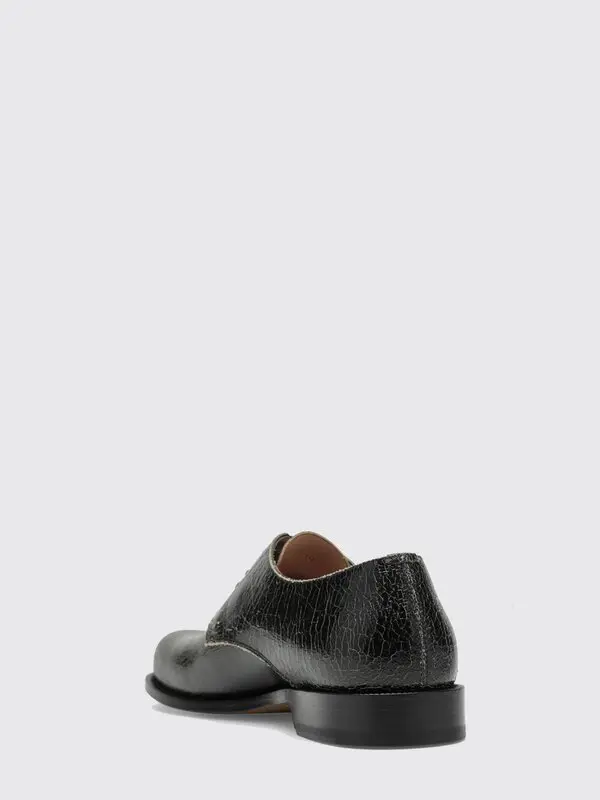 Loewe Campo Crackled Leather Derby Shoes