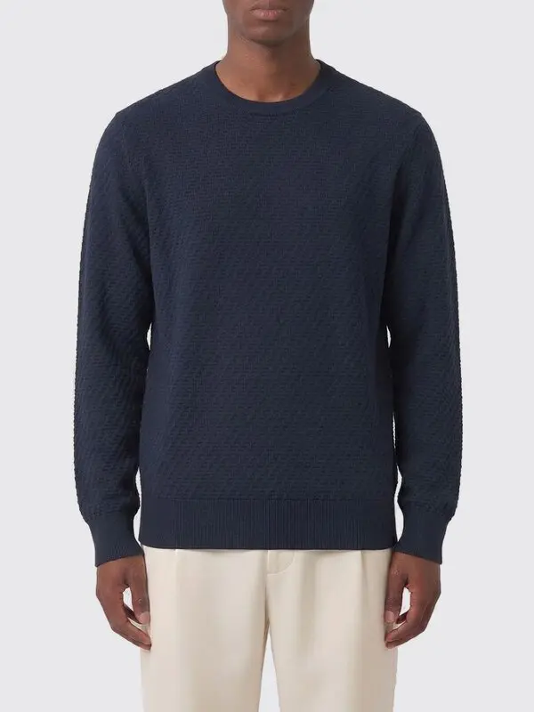 Canali Cotton And Silk Crewneck Sweater