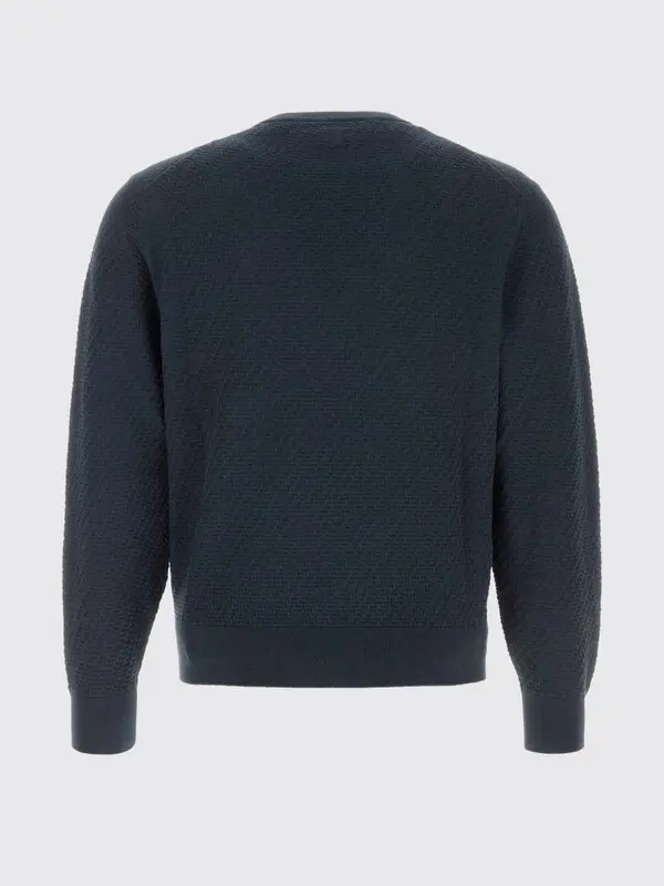 Canali Cotton And Silk Crewneck Sweater