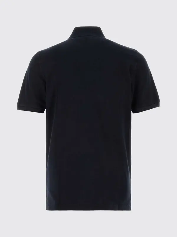 Fedeli Basic Cotton Polo Shirt - Blue