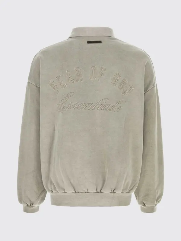 Fear Of God Cotton Polo Shirt With Back Logo - Grey