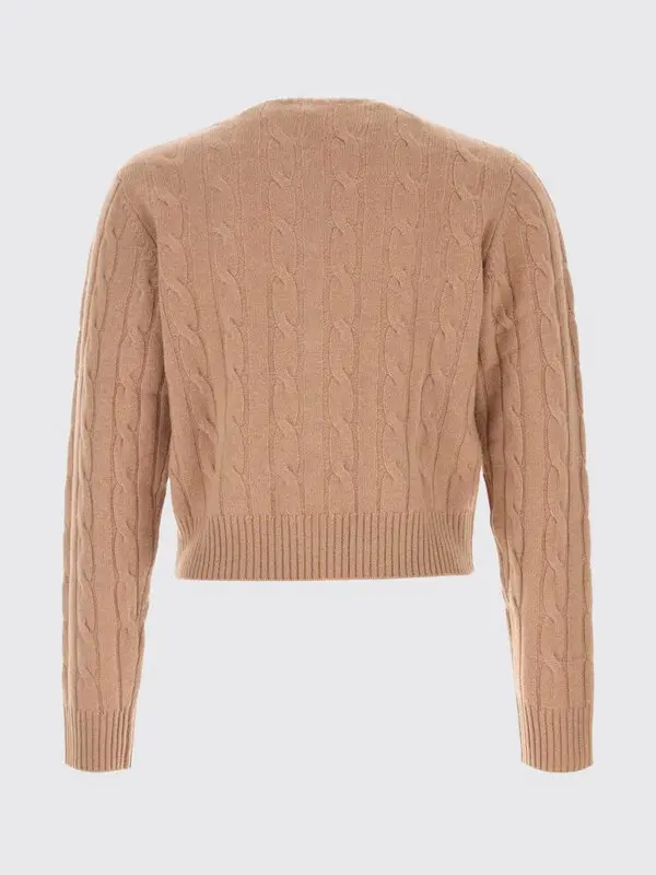 SPORTY & RICH Wool And Cashmere Cardigan - Camel