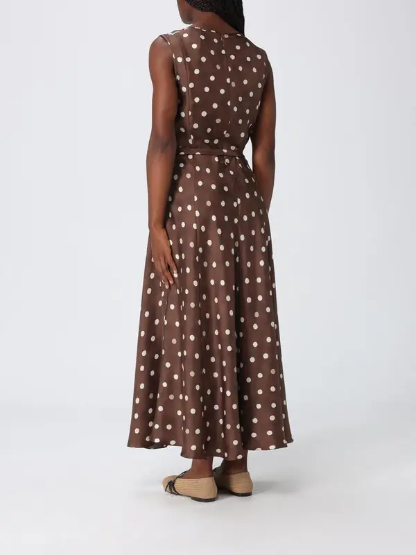 Max Mara Polka Dot Belted Dress