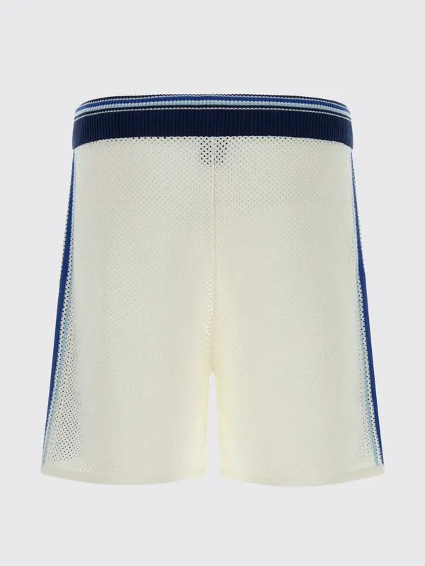 Casablanca Cotton And Wool Blend Sport Shorts - White