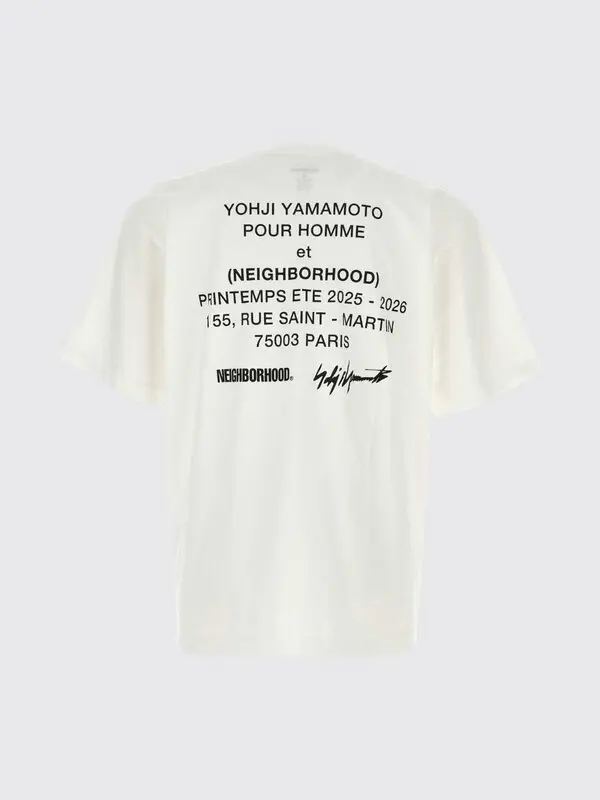 Yohji Yamamoto Neighborhood X Printed Cotton T-shirt