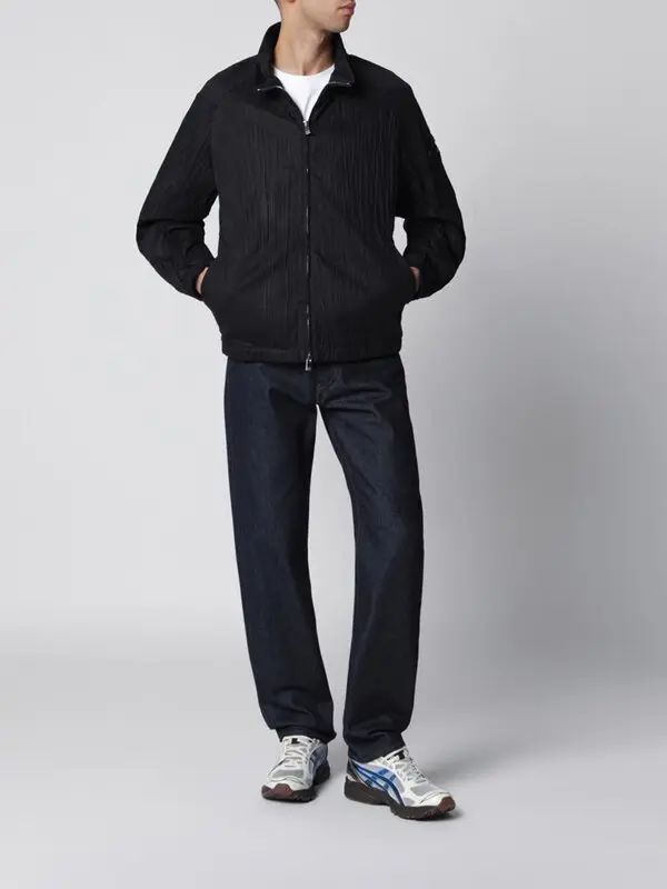 TATRAS Leros Crinkled Cotton Jacket - Black